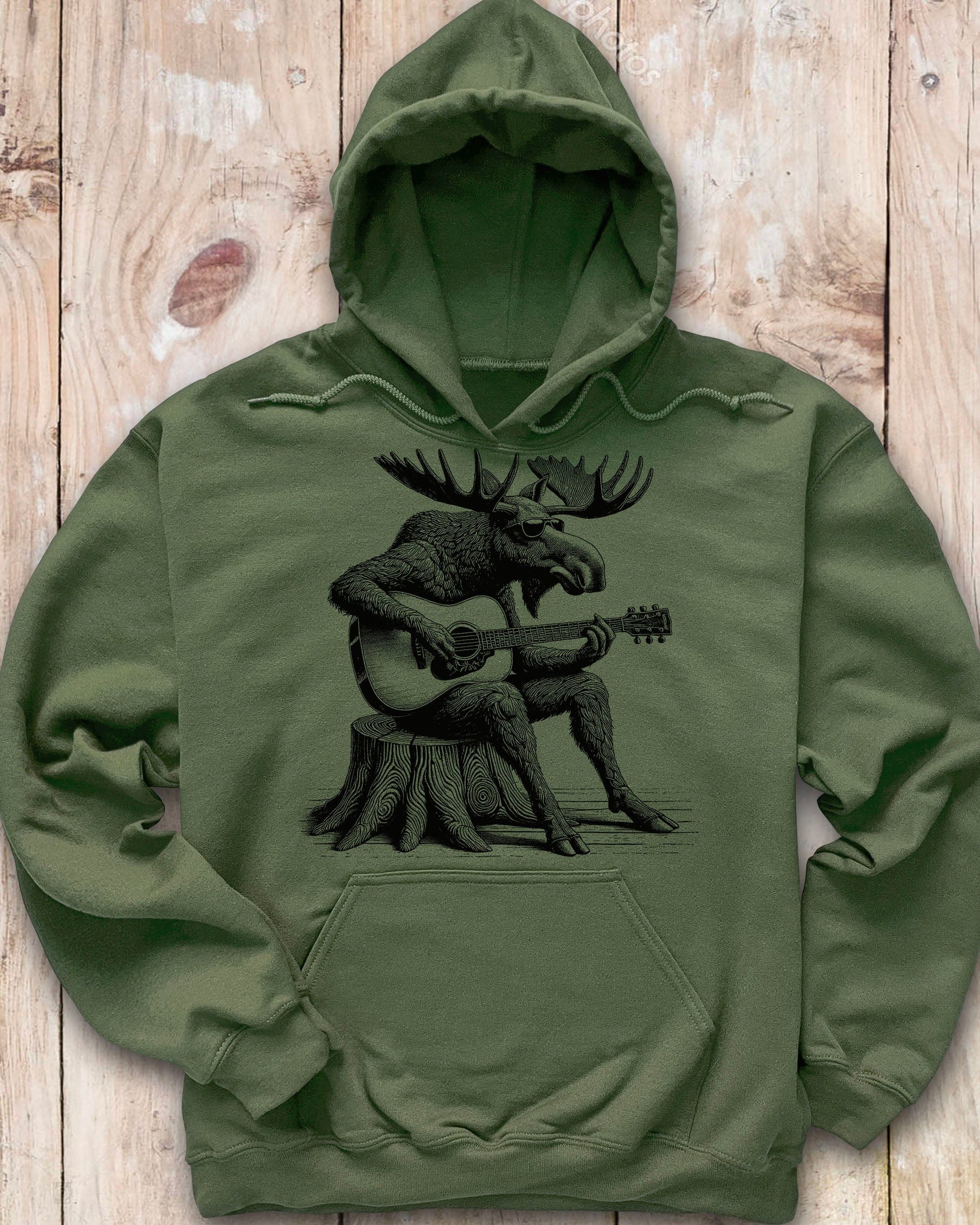 Guitar Moose Hoodie - Retro Heavyweight Comfort Colors – 207 Threads